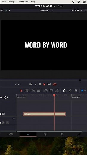 Word by word text animation in DaVinci Resolve