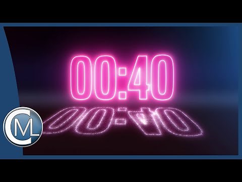 40 seconds countdown (NEON Glow Edition) & voice over ⏰