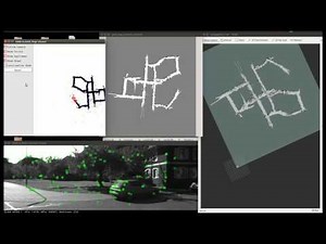 2D grid mapping and navigation with ORB-SLAM 2- KITTI Dataset