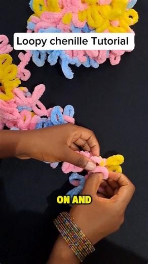 Discover the Magic of Loopy Chenille! 🌈 ​Ready to loop your way into cozy bliss? 😍 Meet Loopy Chenille – the yarn that’s here to take your scarves, blankets, and sweaters to the next level of softness! ☁️ ​Hii yarn ni 100% polyester, 7m of pure plush perfection, and every project feels like a warm hug. 💖✨ ​💡 Why you’ll love it: ​No hooks, No needles! Uzuri ya Loopy Chenille ni ati it’s not complicated at all. All you need is your hands! 🙌 ​Kid-Friendly: Hata watoto wanaweza learn easily. Ni