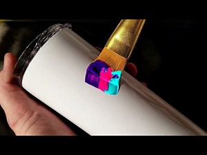 Easiest most beautiful alcohol ink tumbler ever!