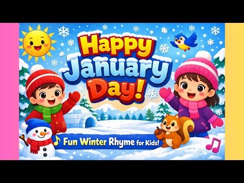 ❄️🌞 Happy January Day | Fun Winter Rhyme for Kids 🌞❄️
