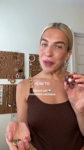 Transform Your Necklaces with Brooch Pins - DIY Fashion Hack
