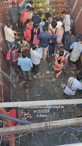 Present scenario in alipiri steps as on 11/12/25 8.15am | Dharani Krishna Yn