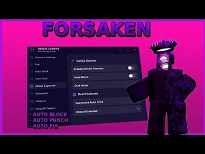 Forsaken BEST Script *NO KEY* Auto Block/Aimbot, TWO TIME BACKSTAB GODMODE AND MORE