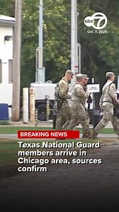 636K views · 20K reactions | #BREAKING: Members of the Texas National Guard are at an Army Reserve Training Center in the far southwest suburbs, sources say. https://abc7chicago.com/post/illinois-national-guard-patrol-chicago-area-troops-depart-texas-trump-threatens-use-insurrection-act/17956187/ | ABC 7 Chicago | Facebook