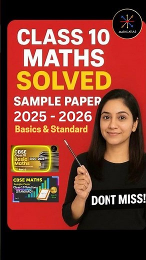 CBSE Class 10 Maths Sample Paper Solutions 2025-26 | Maths Standard & Basic |