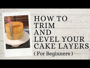 How to Trim and Level Your Cakes Perfectly without Trimming Disc /Cake Leveler