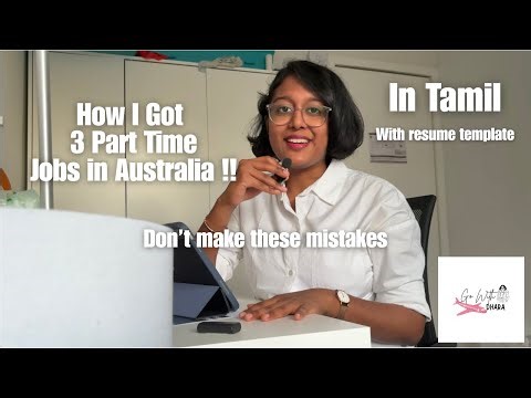How I Got 3 Part Time Jobs In Australia | Tips and Mistakes (Tamil)
