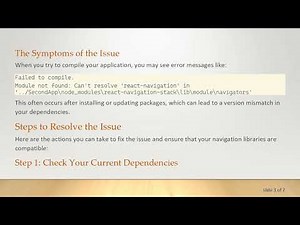 How to Fix the Can't resolve 'react-navigation' Error in React Native