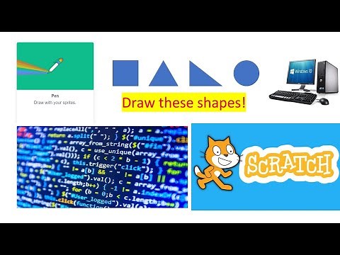 Pen Function with Scratch 3.0 - How to draw shapes tutorial