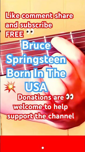 Bruce Springsteen Born in the USA #guitarlesson #guitartutorial