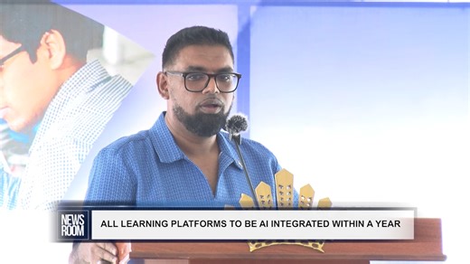 In keeping with the technological advancement, the government is working to shift the entire educational platform to a fully online system with the aid of Artificial Intelligence (AI). Speaking at an event at the National Stadium on Friday, President Dr Irfaan Ali announced that the system is likely to be in place within the next year or less. It will be applicable at all levels of learning, from nursery to tertiary. The goal, President Ali said is to ensure there is continuous learning on a 24-