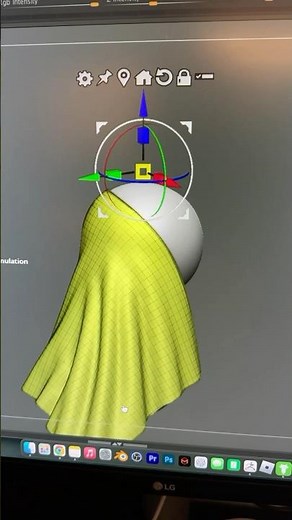 Cloth simulation in zbrush using dynamics. #zbrush #3dsculpting