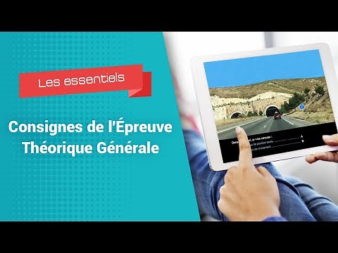 Consignes de l'ETG (Epreuve Théorique Générale)