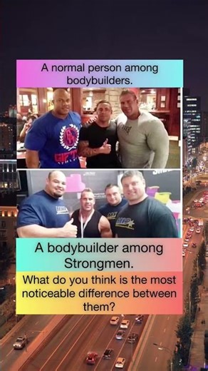 Bodybuilder vs Strongman: The Size Difference Is Crazy! #Bodybuilder #Strongman #FitnessFacts