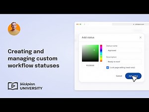 Creating and managing custom workflow statuses