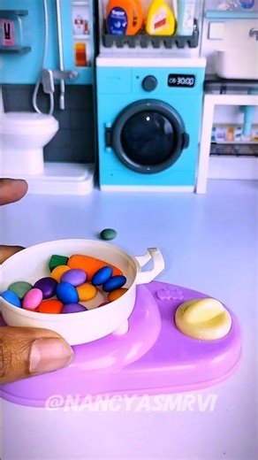 Mini Kitchen Food Cooking ASMR 🍳 | Relaxing Water Sounds for Sleep & Tingly Ears 💧 #Shorts