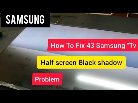 How To Fix# Samsung 43"Tv Black shadow Problem#Samsung Tv Backlight Problem Fixed