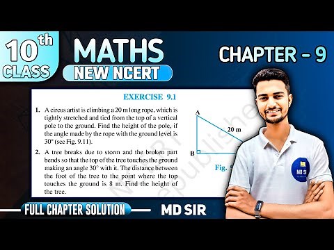 Class 10 Maths Chapter 9: FULL CHAPTER | Some Application of Trigonometry | MD Sir