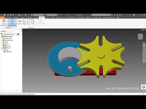 How to use "Contact set" in Autodesk Inventor (Geneva drive)