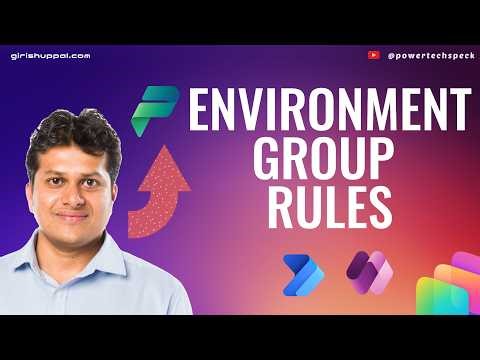 Environment Group Rules Power Platform | Governance Settings