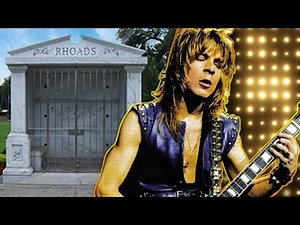The grave of guitar god Randy Rhoads