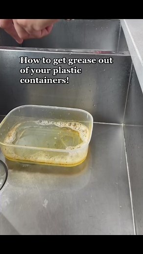 Cleaning Hack: How to Get Grease Out of Plastic Containers!