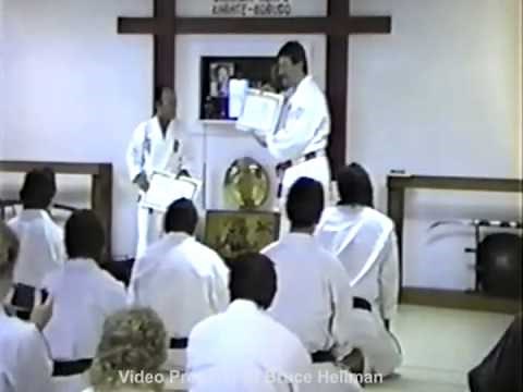 Odo Seikichi's OKKKF Recognition of 10th Dan - 1990