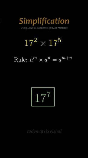 Simplification Using Laws of Exponents | Power Method | Class 10 Maths #maths #exponents