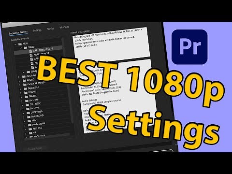 BEST 1080p Sequence Setting's in Premiere Pro 2025 Setup