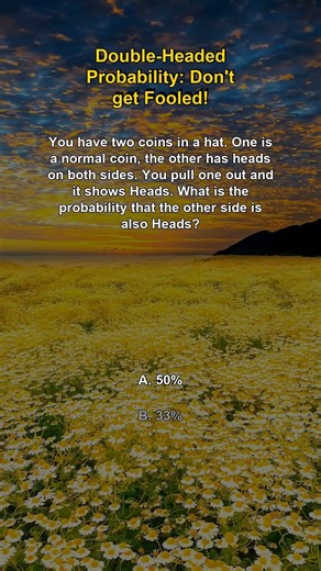 Double-Headed Probability: Don't get Fooled! 😉