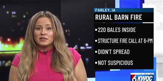 Fire crews respond to rural barn fire