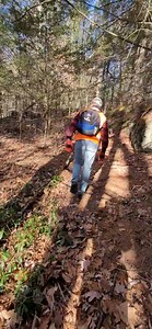 Unkamit's Path Section #6 starts at Frog Hollow Road in Russell just after the crossing of Tekoa and Shatterack mountain ridges continuing its way across Turtle Bend Mountain (the only mountain that sits in the Westfield River Valley). The trail once crossed the peak but now a gravel pit operates here since the sand here is highly valuable to make concrete. The trail has been re-routed around the mountain and comes out on Route 20 to follow it West and again climb into the mountainside at Holida