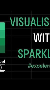 Visualise data with sparklines in Excel