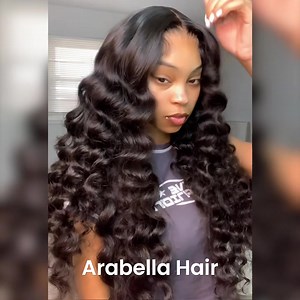 2.3K reactions · 315 shares | Curls that came to shine✨ It literally melts down, awesome work from @dollya.c(TK) Extra 25% code: FB25, Take it home today! Hair: Loose Wave 13x4 Easy-Wear Lace Frontal Human Hair Wig 30" | Arabella hair Official | Facebook