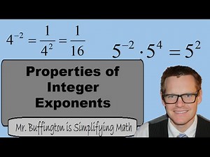 Math 8 Lesson 6: Exponent Integer Rules (Simplifying Math)