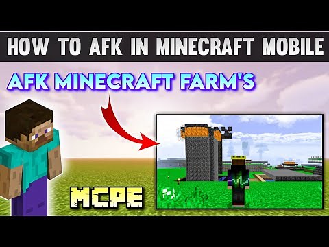 How To AFK In Minecraft Pocket Edition In Mobile | AFK Minecraft PE/Bedrock