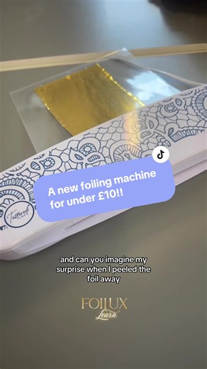 This is the tattered lace foiling machine, which I haven’t really heard many people rave about but I managed to get one second hand off eBay for under £10 and the results on my usual cardstock & foil were perfect, absolutely no black marks or speckles at all… 100% foil coverage 😮✨ Has anyone else tried this machine before and what were your thoughts?? ⭐️ My foiling guide covers this machine (and others) in more detail, including tips and tricks to get perfect results, material recommendations &