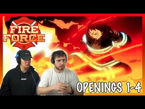 FIRE FORCE Opening 1-4 REACTION! || Anime OP Reaction