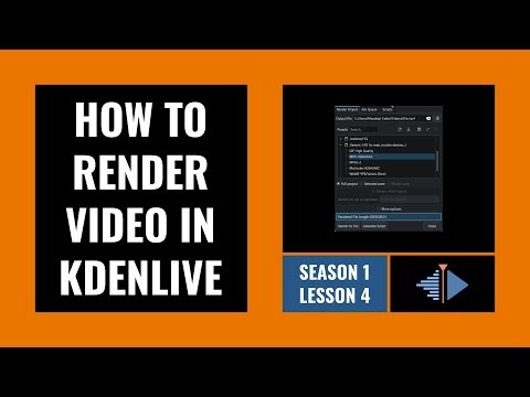 How to render your first video | Kdenlive beginner tutorial