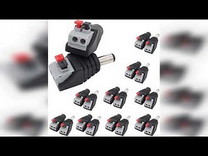 Review: DC Power Connector Plug 10 Pairs Male and Female DC Connector 5.5mm x 2.1mm Power Jack...