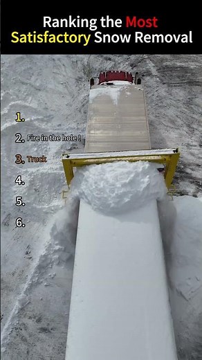 Ranking the Most Satisfactory Snow Removal #asmr #snow #funny #odlysatisfying #ice #satisfying #fyp