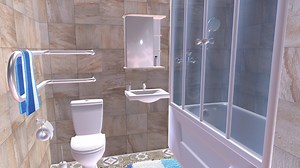 Restroom - intrerior and props - Buy Royalty Free 3D model by Mixall (@Mixaills)