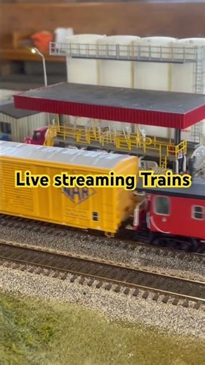 Live streaming Model Trains#modelrailroad #modeltrains #modelrailway #livestream #ooscale #livetrain