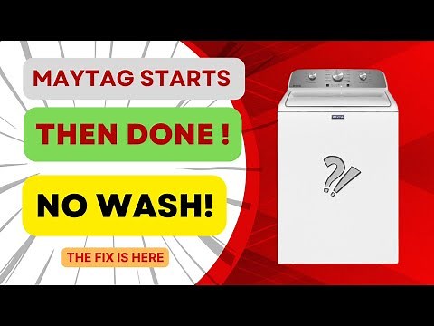 Maytag Washer Won’t Wash? Fixing the Start-to-Done Problem