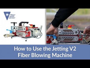 How to Use the Jetting V2 Fiber Blowing Machine - Available from Fiber Optic Center