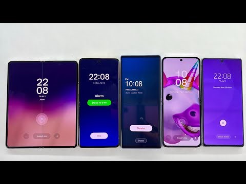 Alarm Clock + Timer Samsung Z Flip 5, Z Fold 3, Galaxy Note 20, Realme 12 Pro, LG Wink