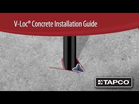 V-Loc Breakaway Anchor Installation In Existing Concrete