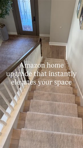 Courtney Kerr on Instagram: "these Amazon stair treads are an easy home upgrade that instantly elevates your space✨like and type STAIRS and I’ll send them to your DM‘s"